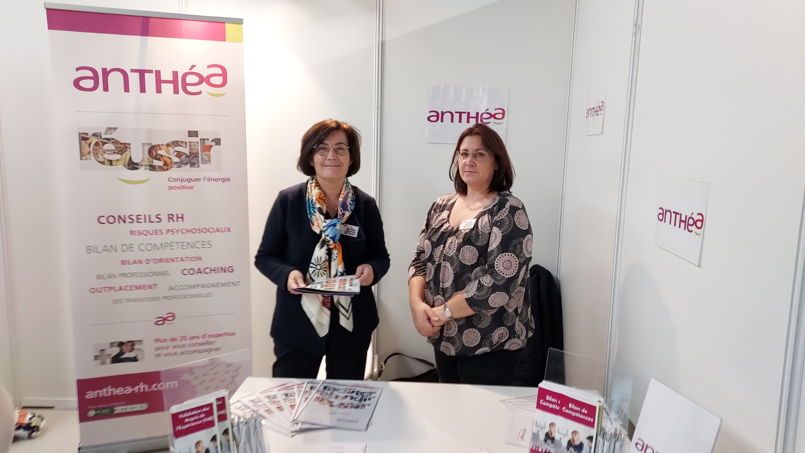 Anthea au salon de la reconversion professionnelle à l'Espace Champerret et nous ouvrons ...